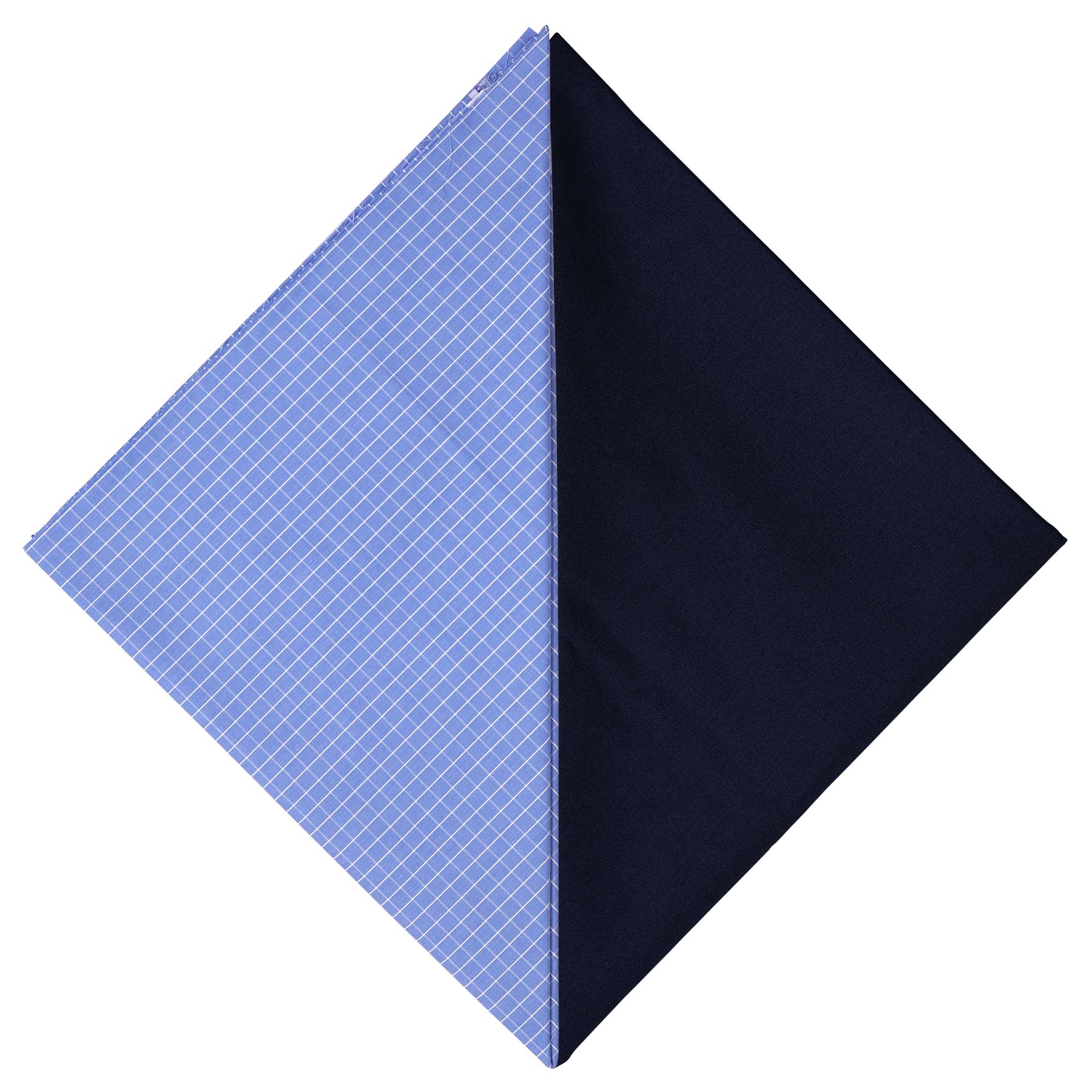 Blue Chex Corporate Uniform Shirt And Navy Blue Trousers Unstitched Fa ...