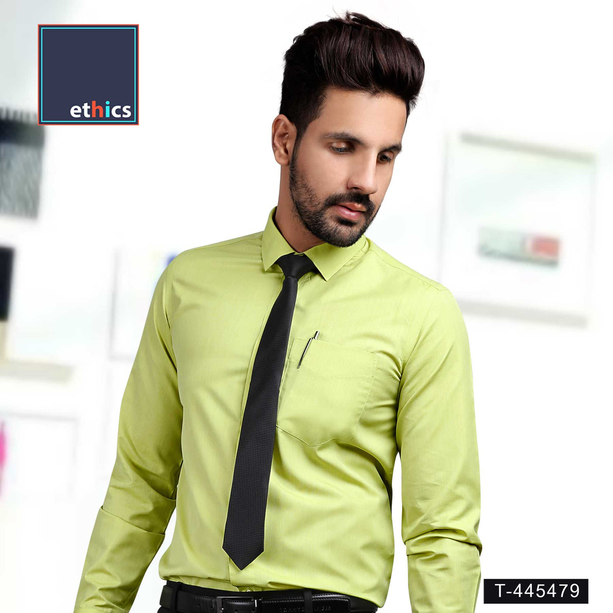 Green Color Men's Formal Uniform Shirt For Corporate Uniforms– Uniform ...