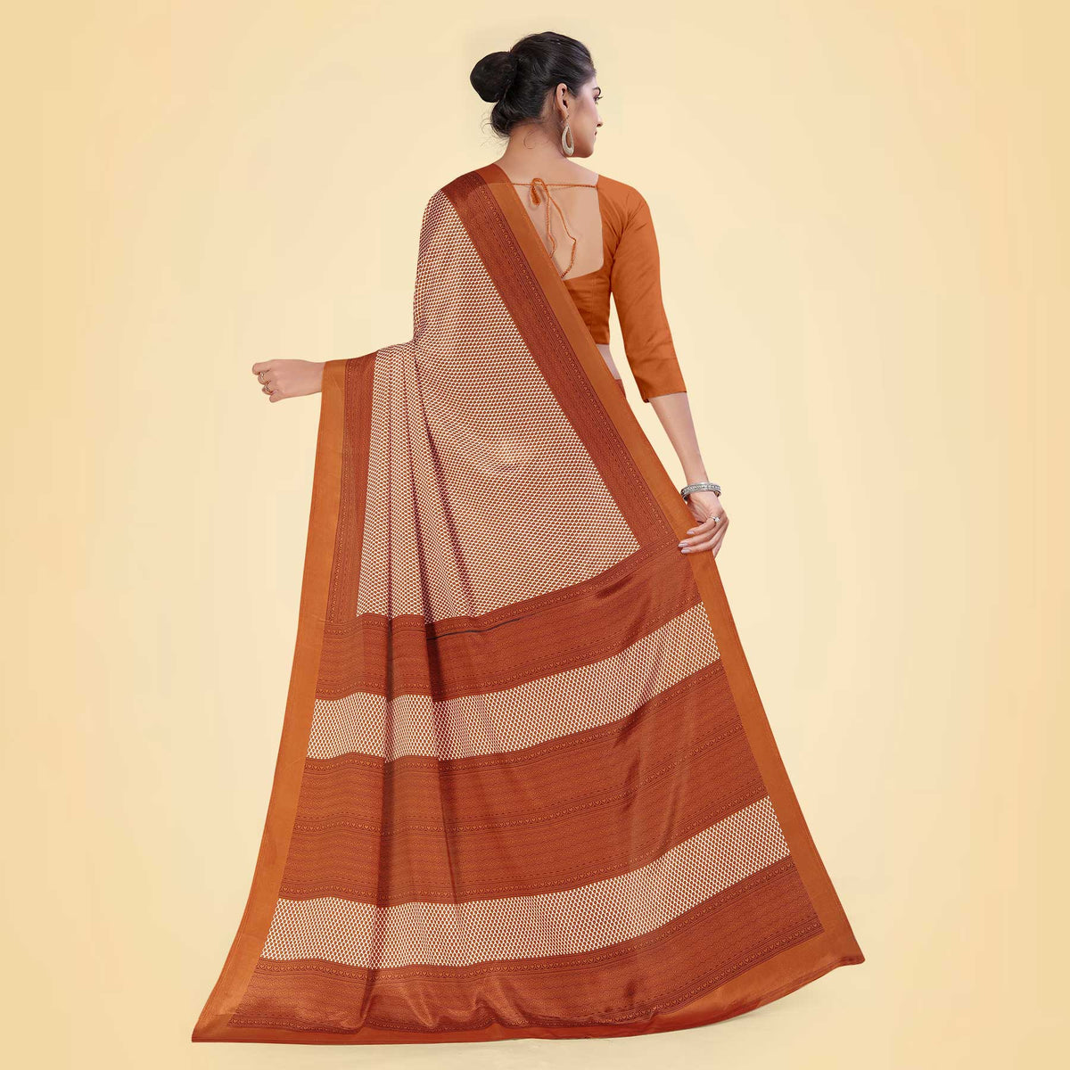 Women's Premium Italian Silk Small Butty School Uniform Saree– Uniform ...