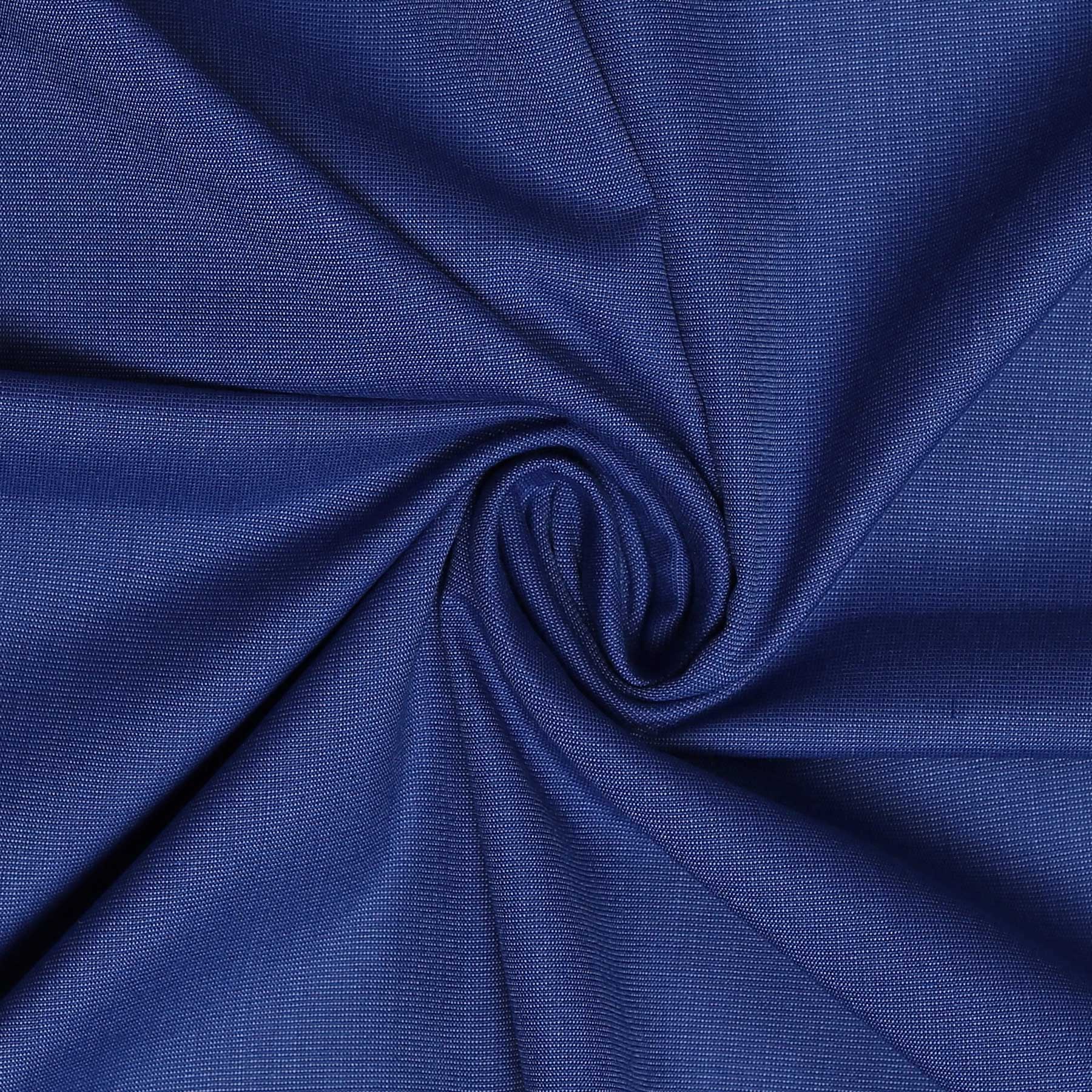 Solid Blue Office Uniforms Shirt Andnavy Blue Trousers Unstitched Fabr ...