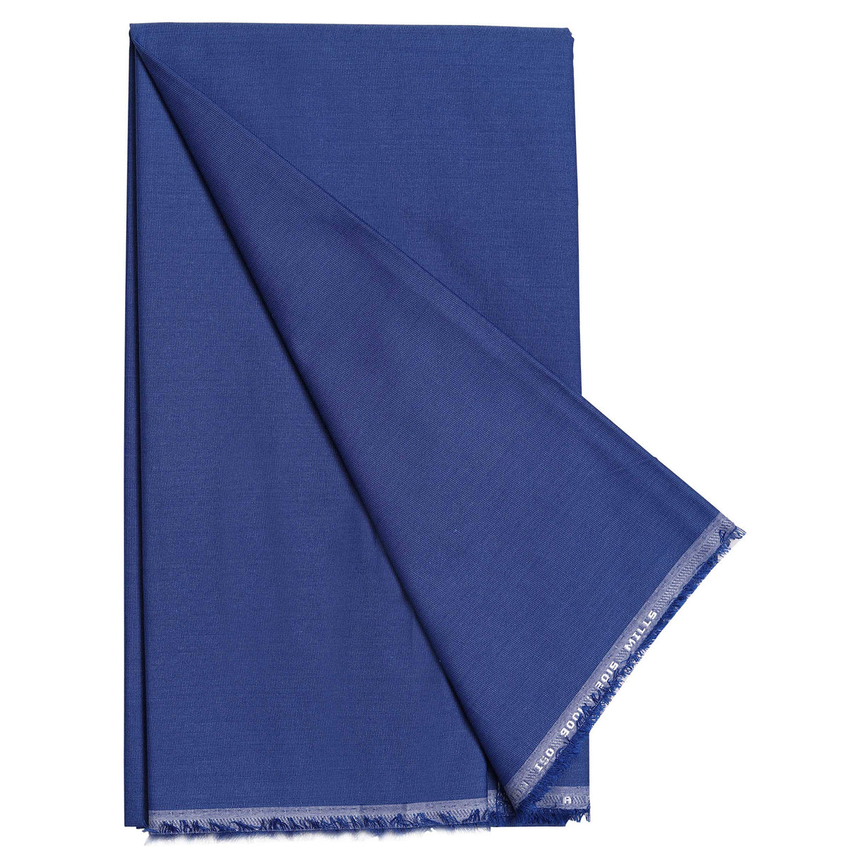 Solid Blue Men's Cotton Unstitched Shirt Fabric For Office Workwear ...