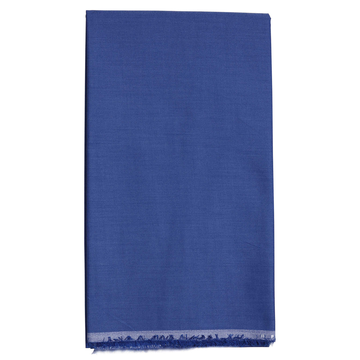 Solid Blue Men's Cotton Unstitched Shirt Fabric For Office Workwear ...